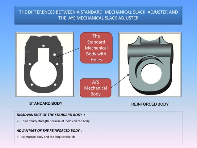 Advantages Of The Ays Mechanical Slack Adjuster | PPT