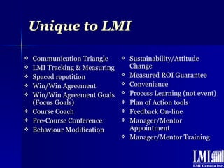 Advantages Of The LMI Process | PPS