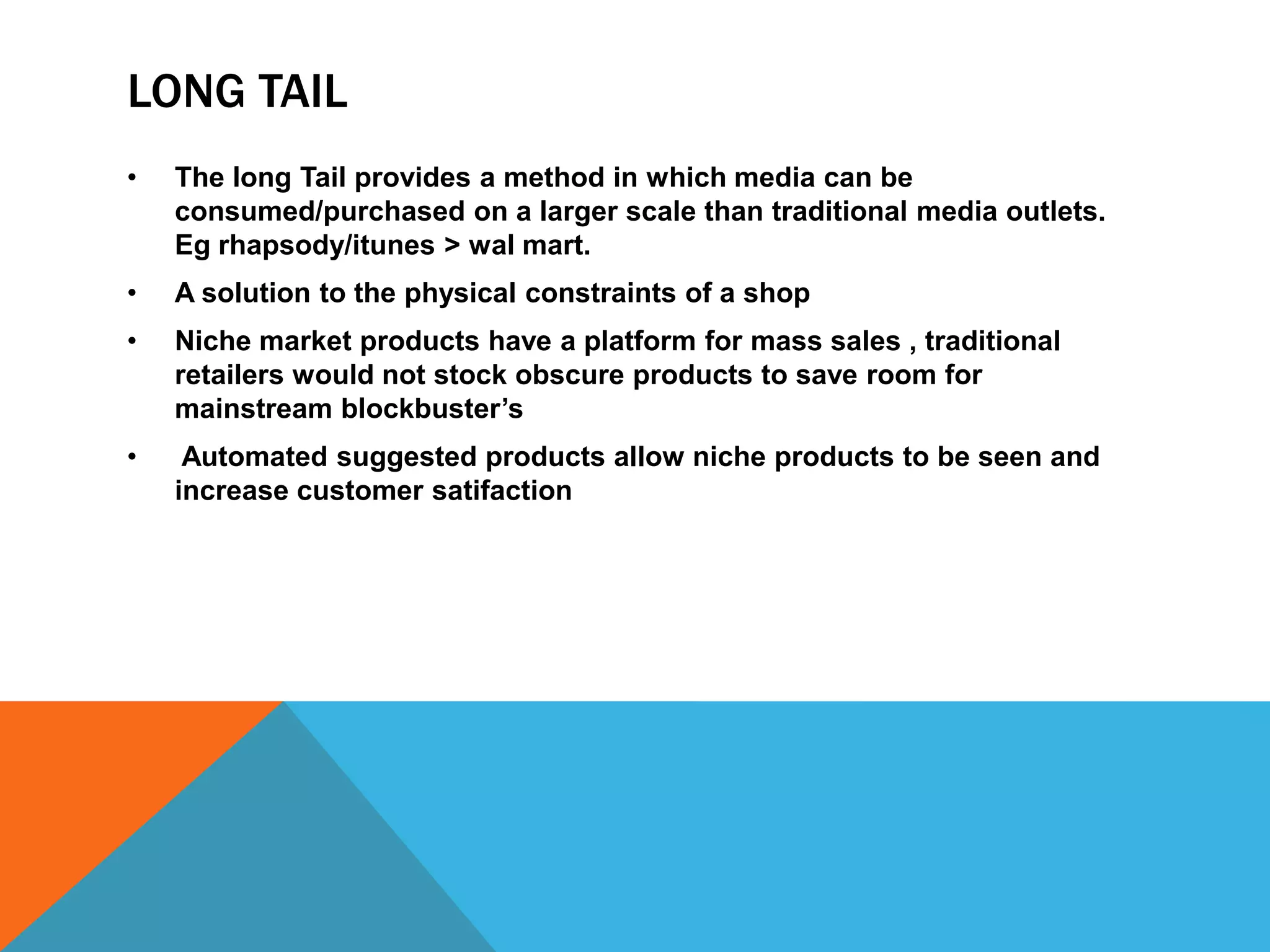 Advantages of the long tail | PPTX