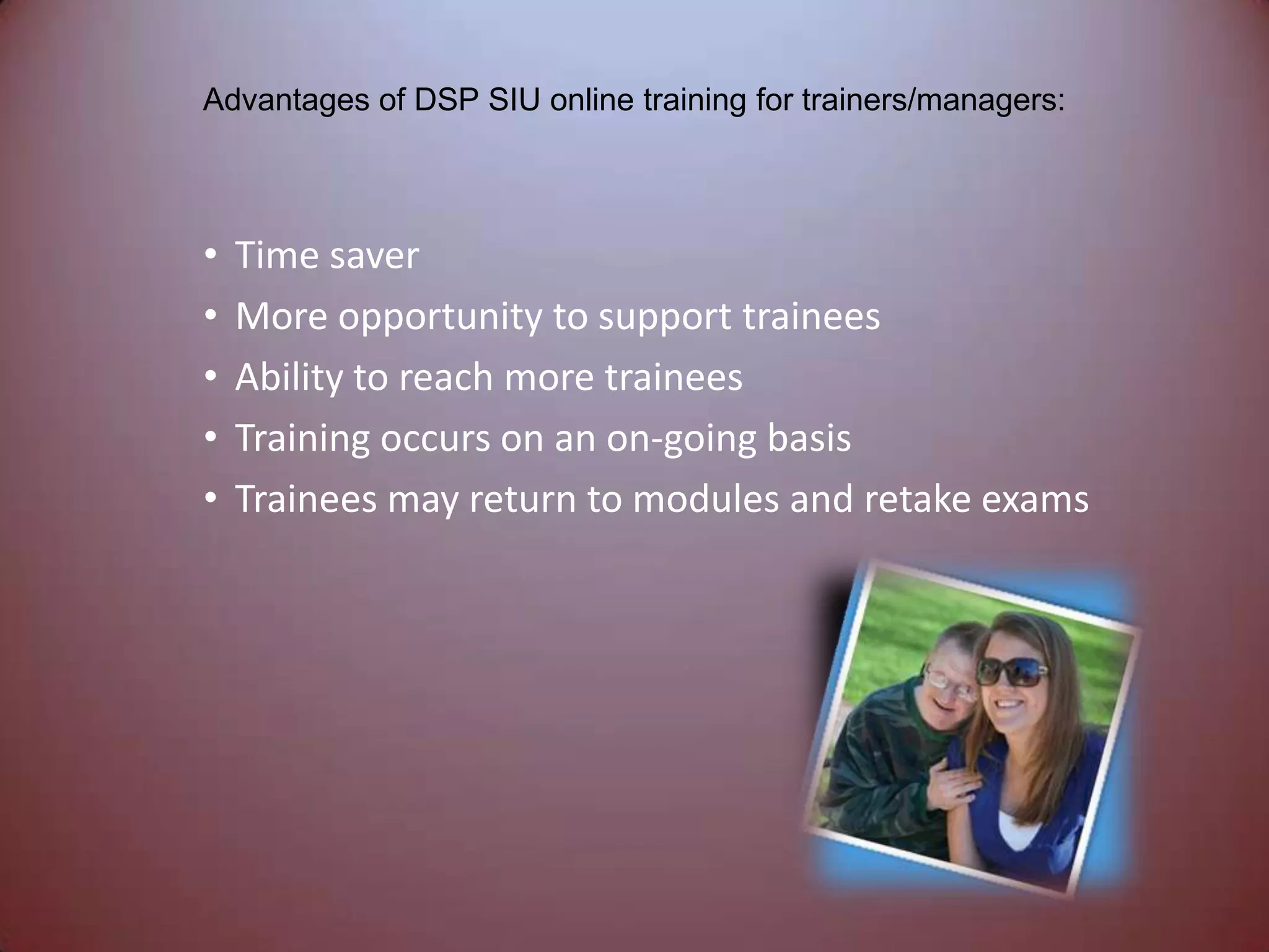 Advantages of training your dsp's with us | PPTX