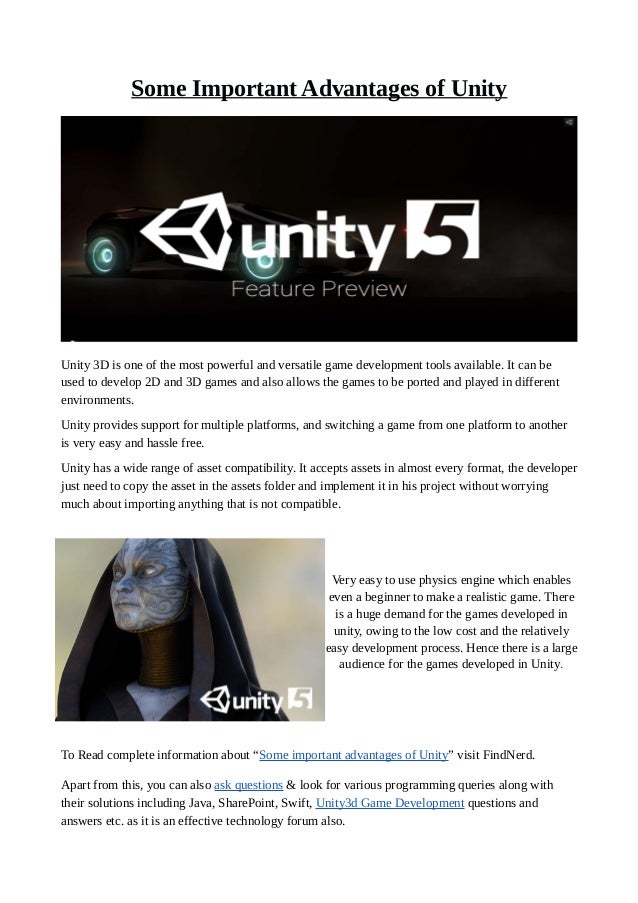 Advantages Of Unity advantages-of-unity