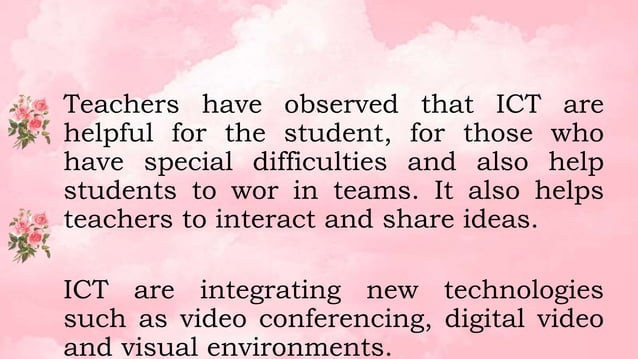 Advantages of using ICT | PPTX