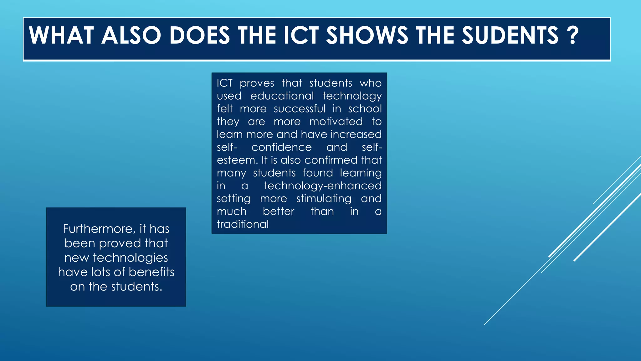 Advantages of using ict in learning teaching processes q1 | PPSX | IT ...