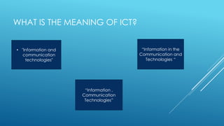 Advantages of using ict in learning teaching processes q1 | PPSX | IT ...