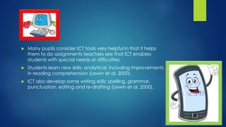 Advantages of using ict in teaching learning processes | PPT