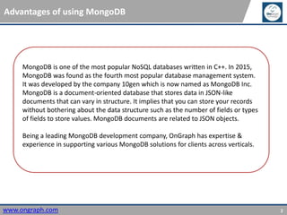 Advantages of using MongoDB | PPT