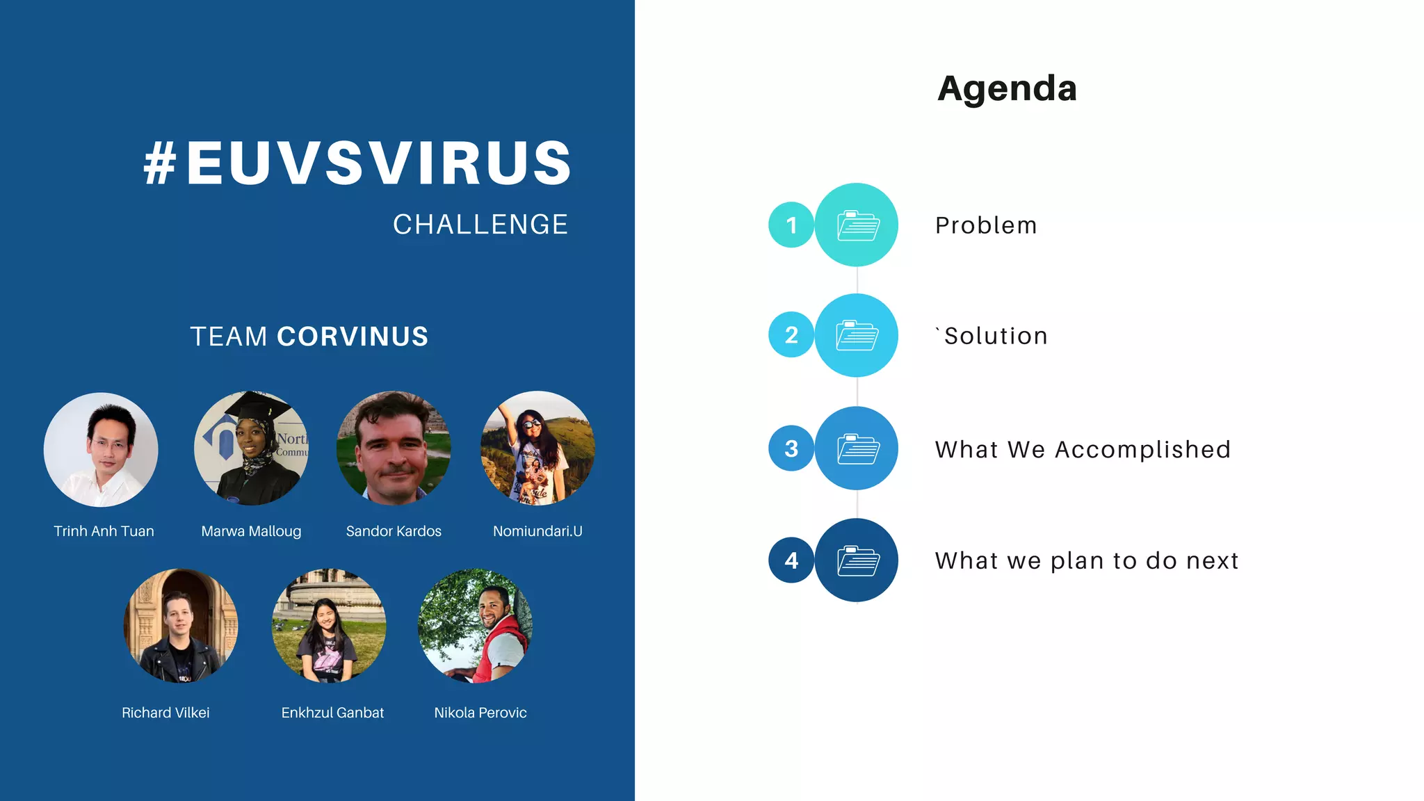 EUvsVIRUS hackathon - Team Corvinus | PDF