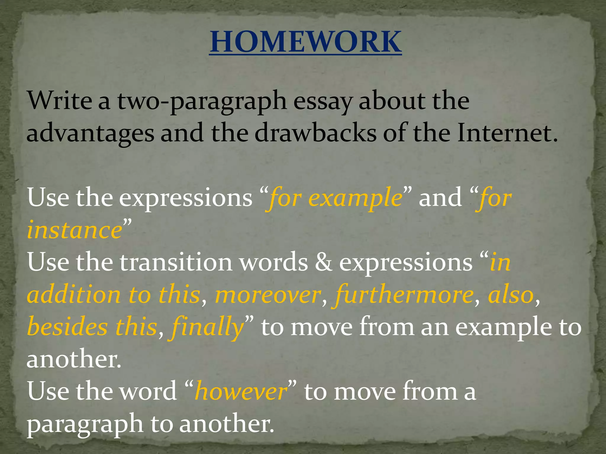 Advantages and drawbacks of the Internet | PPTX