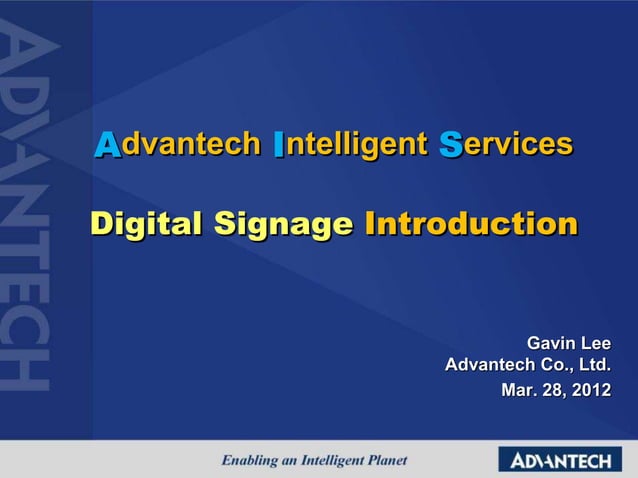 Advantech Digital Signage Introduction.pptx