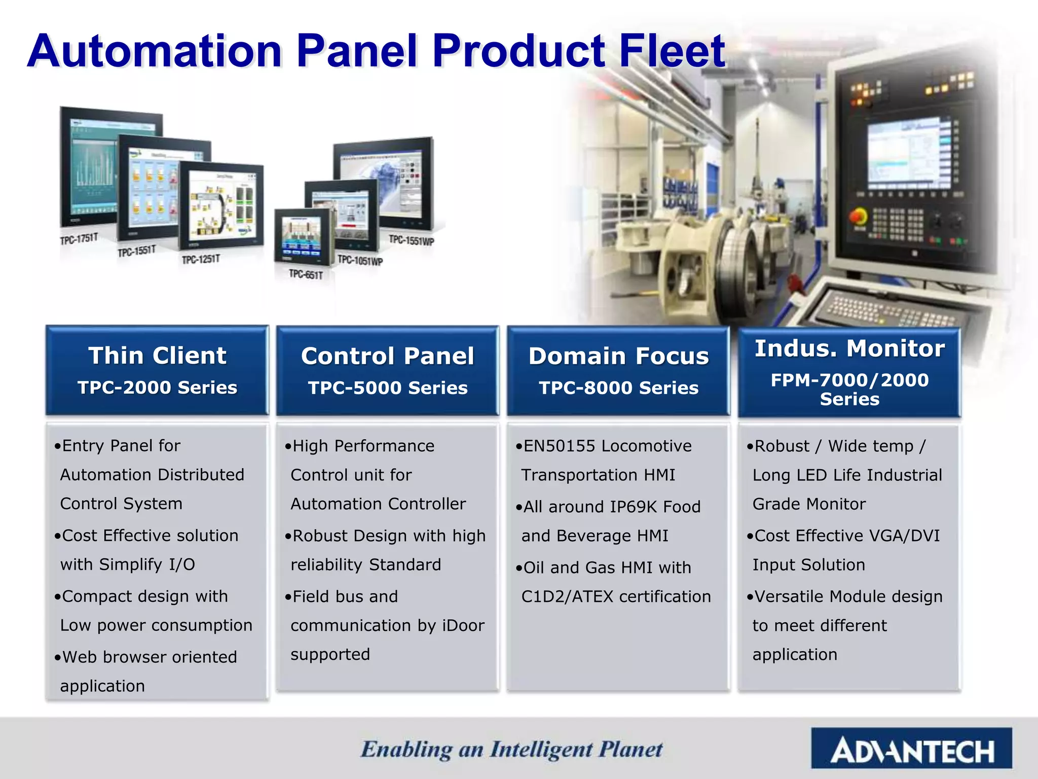 Advantech Industrial IoT TPC-5000 Controlpanel sales kit | PPT