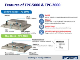 Advantech Industrial IoT TPC-5000 Controlpanel sales kit | PPT