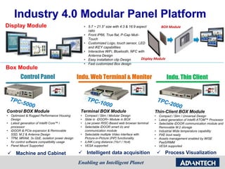 Advantech Industrial IoT TPC-5000 Controlpanel sales kit | PPT