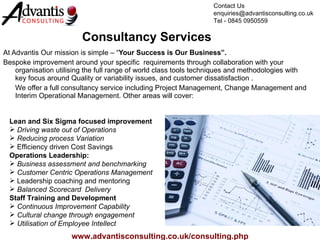 Advantis Consulting Ltd 2011 | PPT
