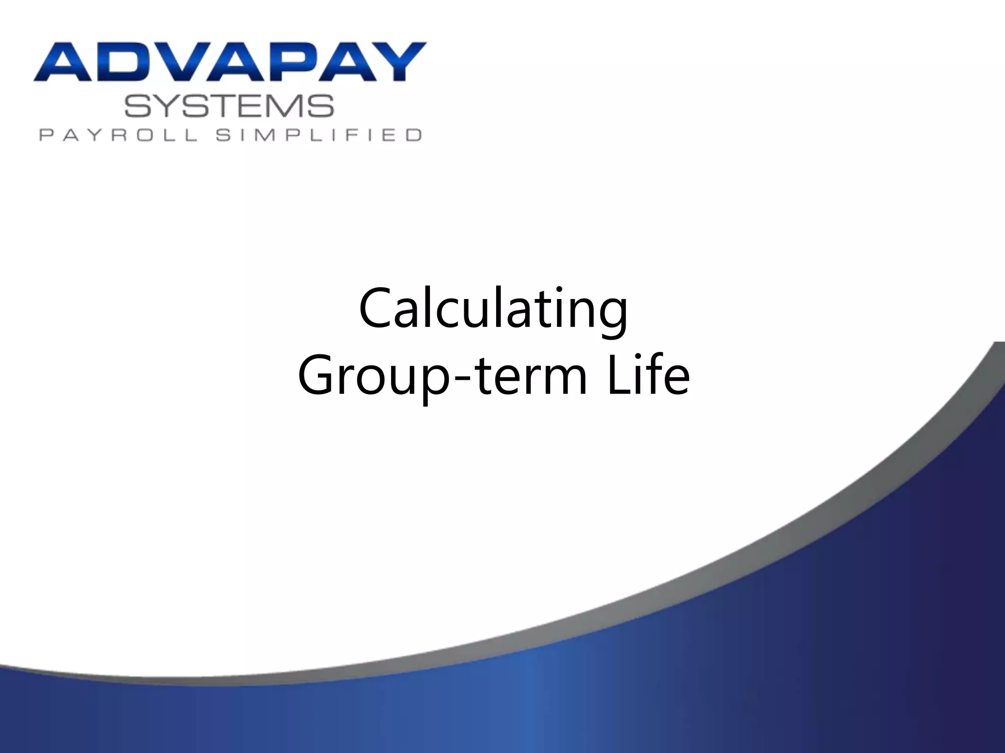 Group-term Life Example | PPTX