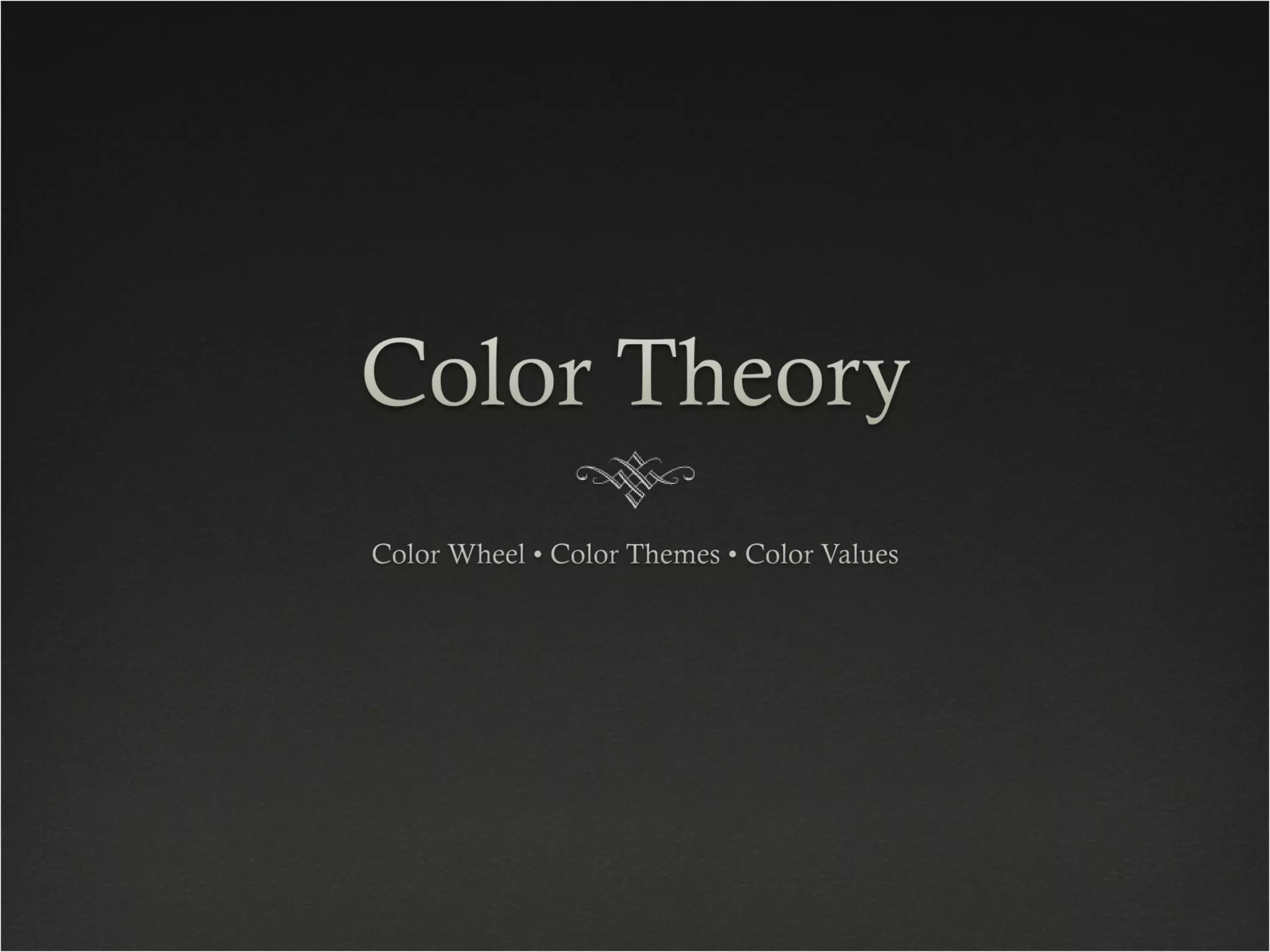 Advanced Art - High School - Color Theory | PPT