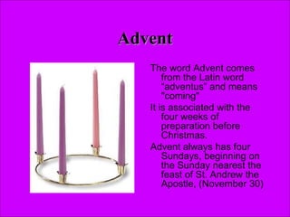 the season of advent | PPSX | National & Civic Holidays | Holidays