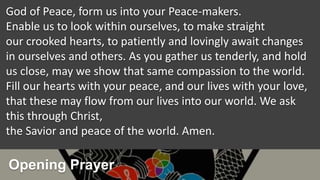 Advent (2023) - Week 2: The Peace Jesus Brings | PPTX