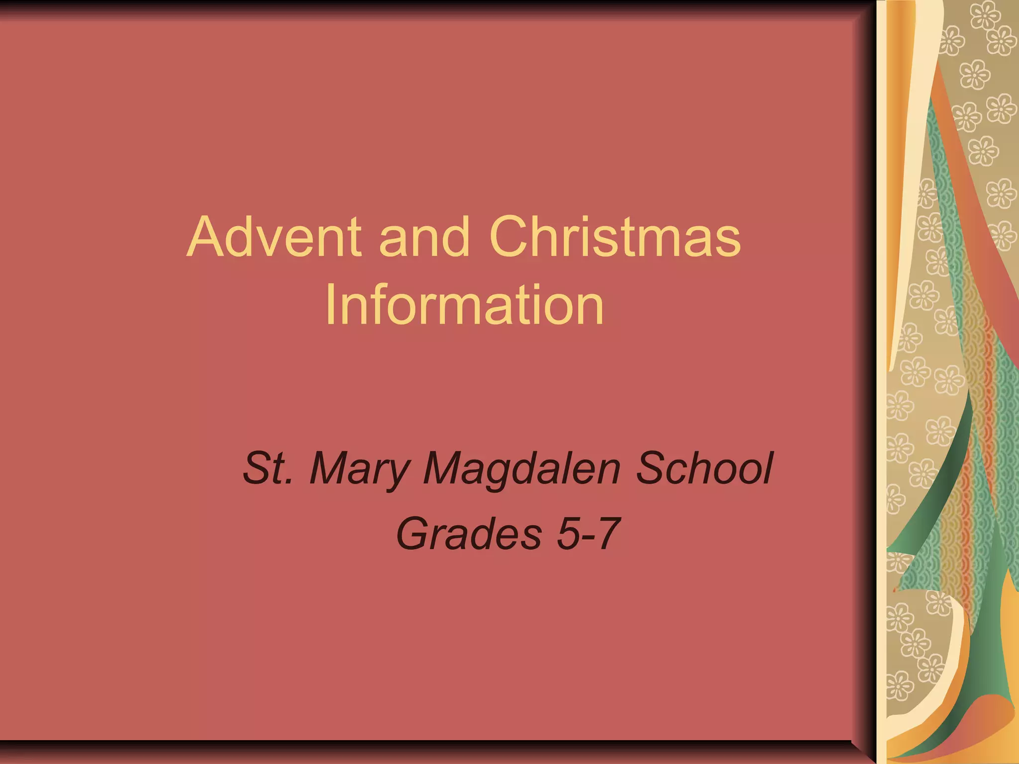 Advent and christmas notes | PPT