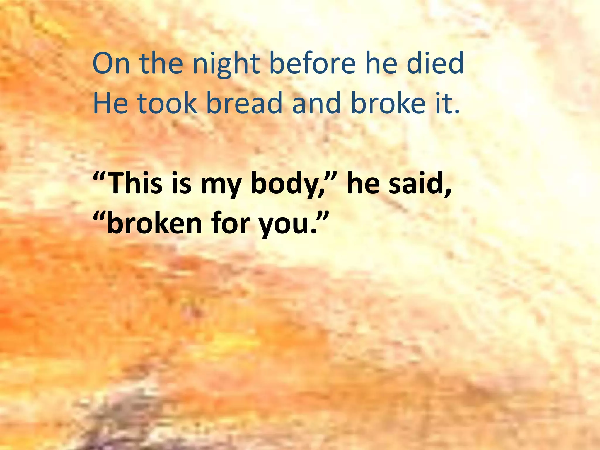 Advent communion | PPTX