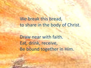 Advent communion | PPTX