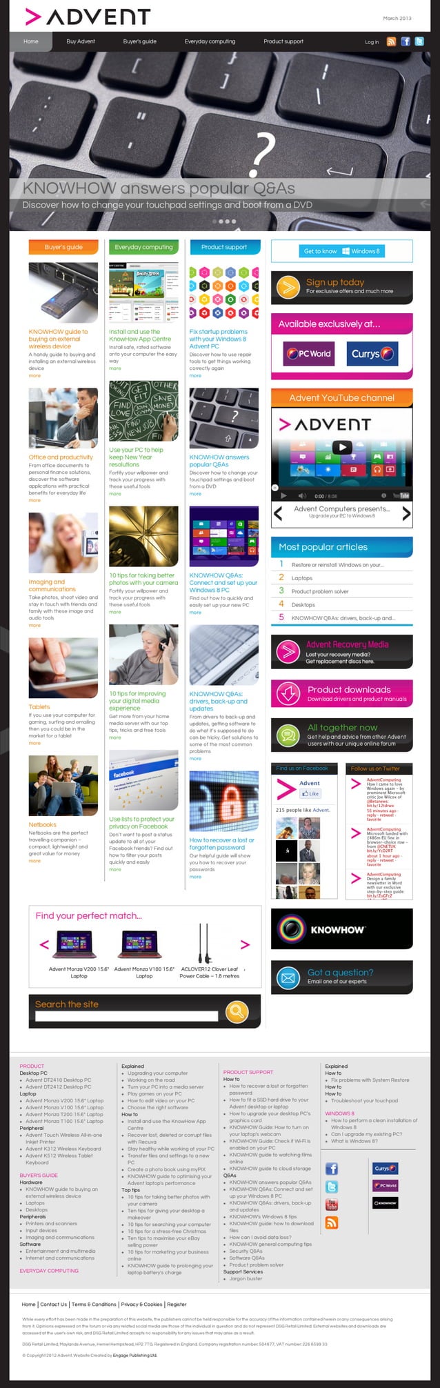 Advent computers homepage | PDF