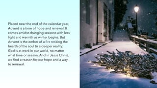 Advent Reflection - A Time of Hope and Renewal - Living in Humility and Simplicity | PPT