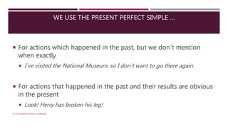 Reported Speech and Present Perfect Simple | PPTX