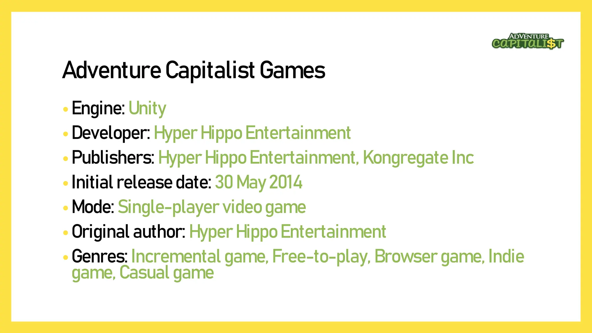 Games like AdVenture Capitalist | PPTX