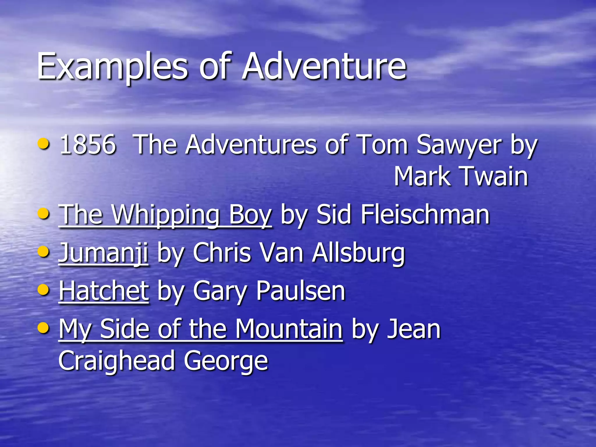 Adventure Genre | PPT