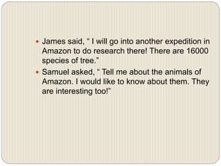 Adventure in The Amazon Rainforest - Short Story | PPTX