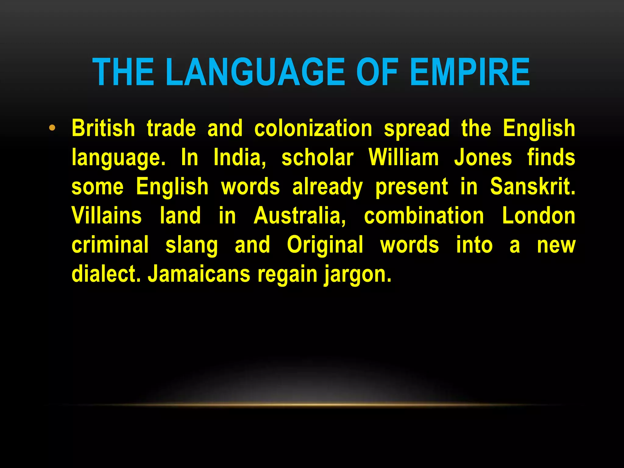 Adventure of english language | PPTX