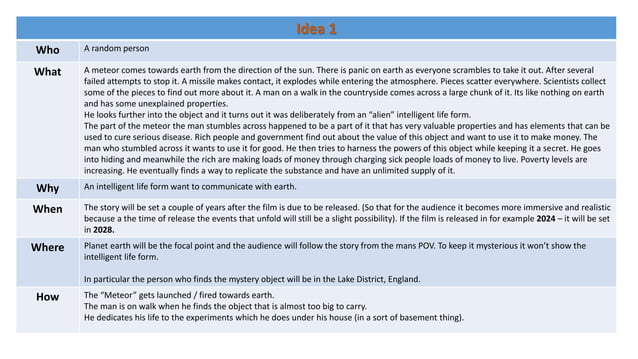 Adventure pro forma - master .pptx | Science Fiction | Genres