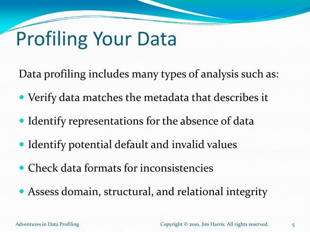 Adventures in Data Profiling | PDF