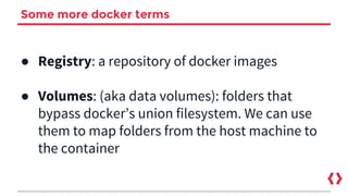 Adventures in docker compose | PPT