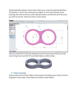 AiM Spinner Design Tutorial in Solidworks | PDF