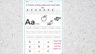 Adventures with letter A.pptx (Learning made fun) | PPT