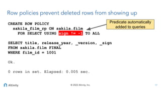 Adventures with the ClickHouse ReplacingMergeTree Engine | PDF