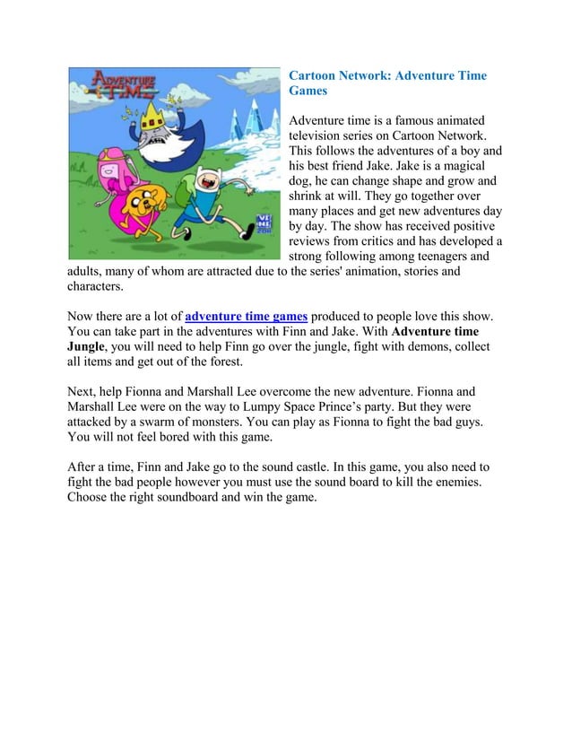 Adventure time | PDF