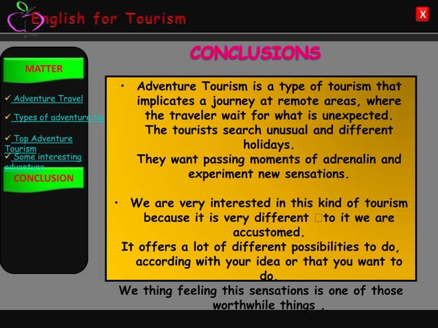 Adventure tourism | PPT
