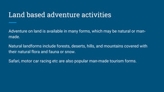 Adventure tourism | PPTX
