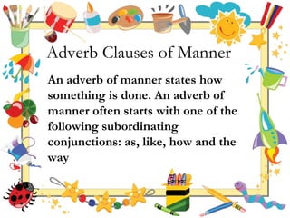Adverbial Clauses | PPTX