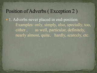 Adverb -Дайвар үг | PPT
