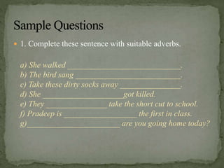 Adverb -Дайвар үг | PPT