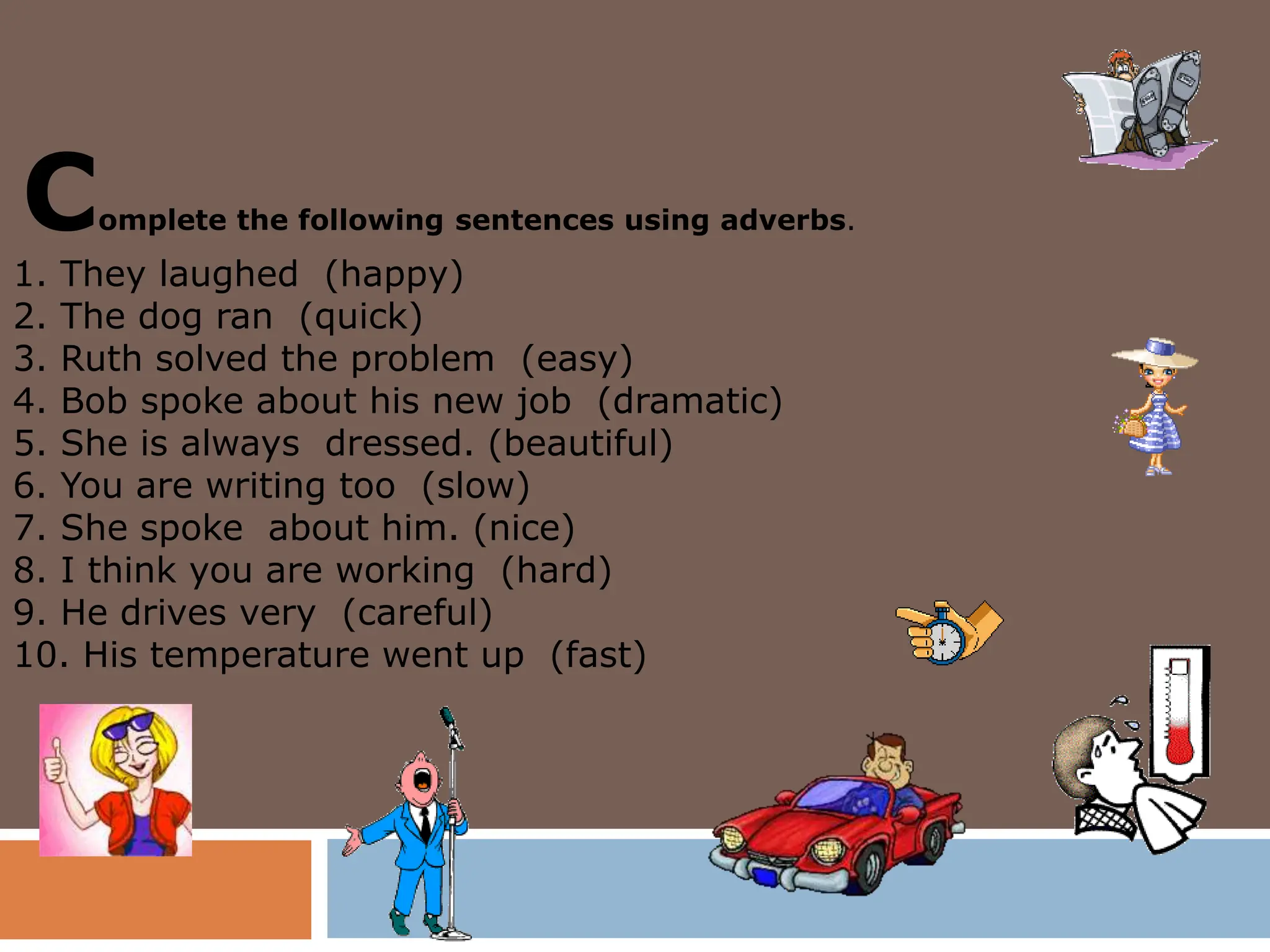 adverb comparing adverbs drill for .pptx