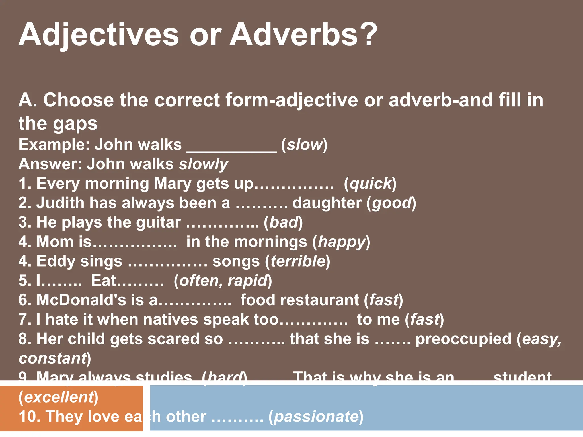 adverb comparing adverbs drill for .pptx