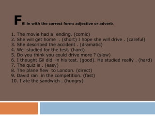 adverb comparing adverbs drill for .pptx