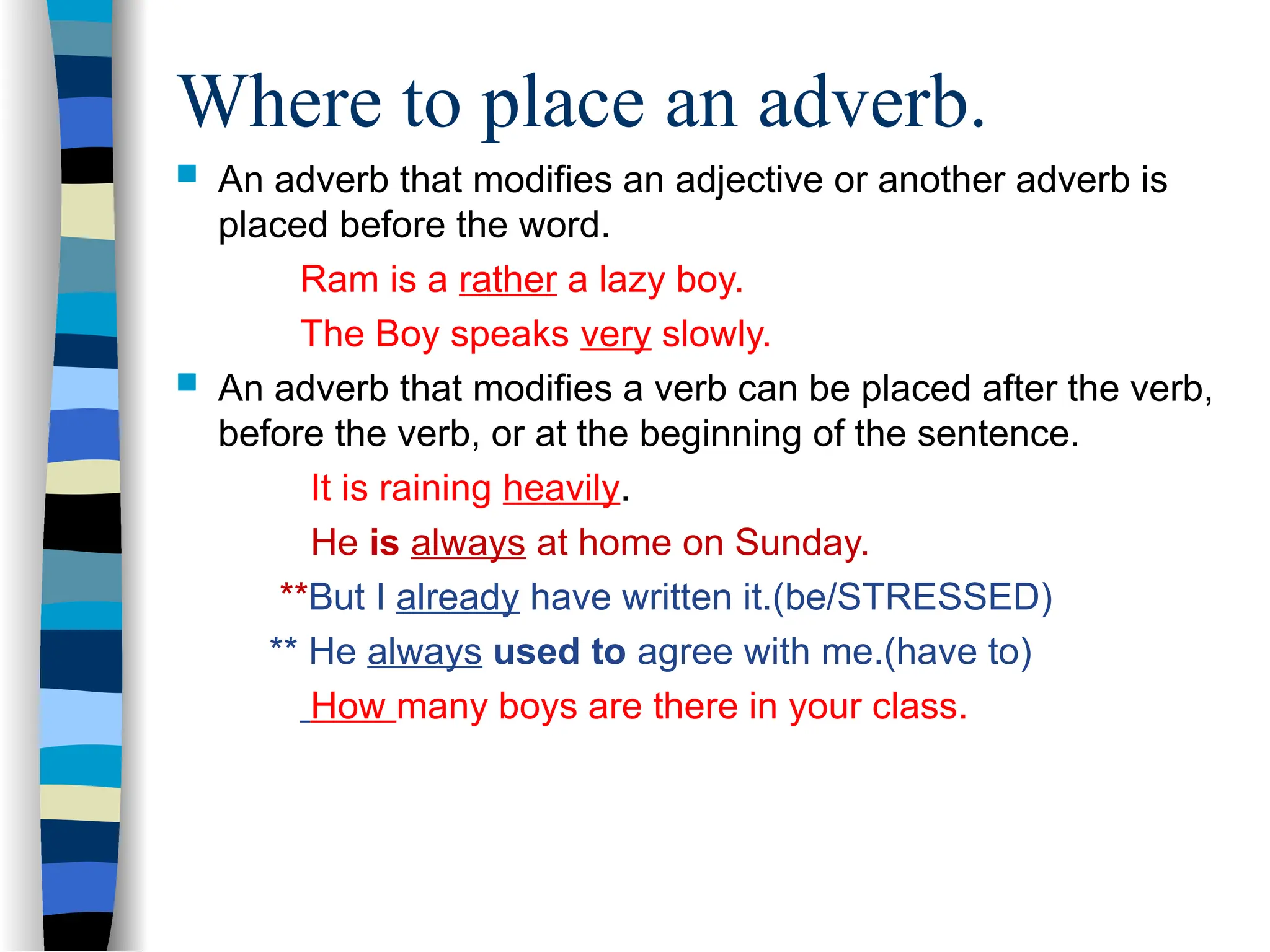 Parts of Speech English Language Adverb.ppt | Free Download