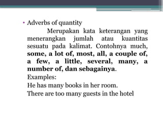 Part of Speech- Materi about Adverbs of time | PPTX