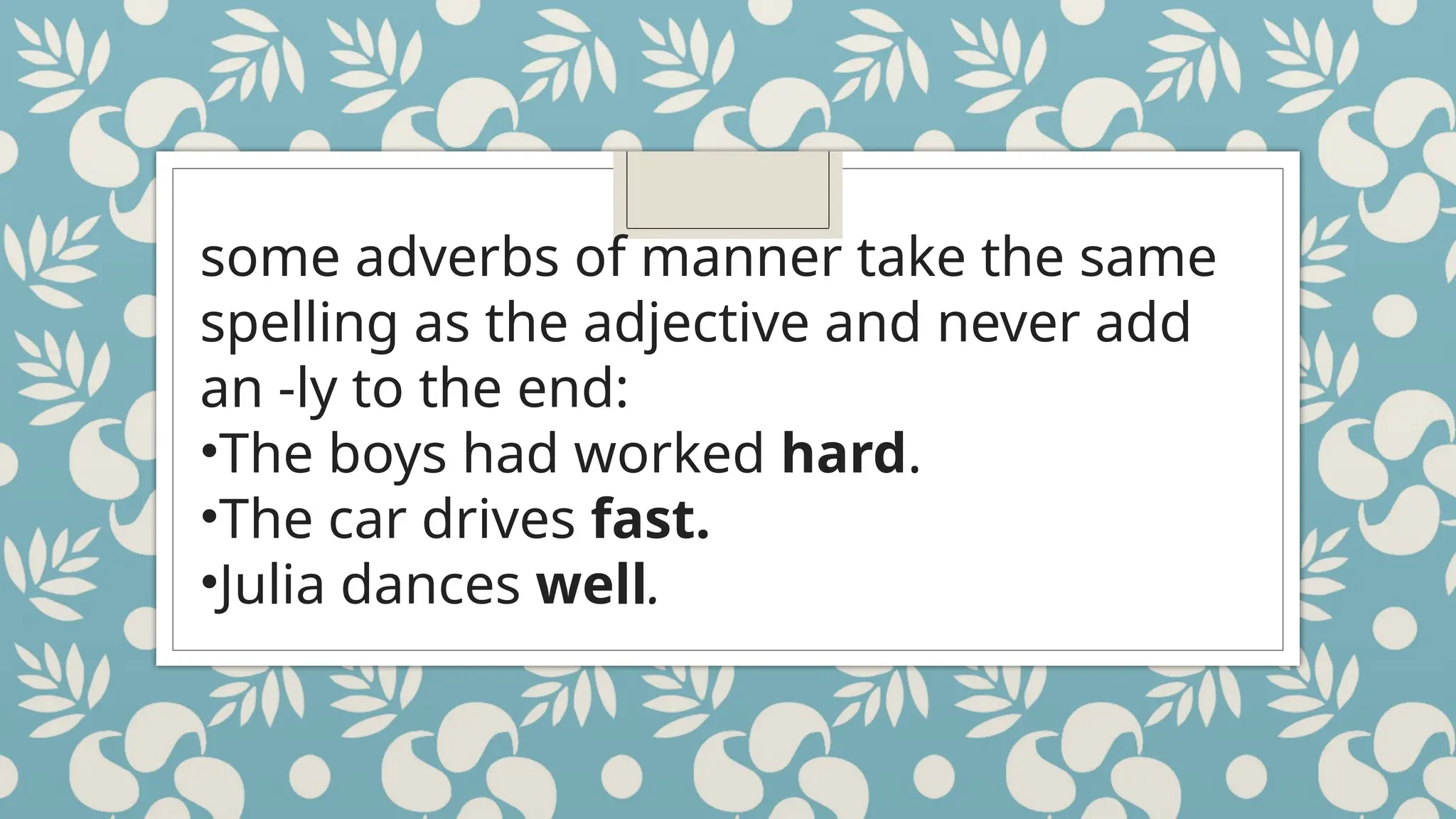 parts of speech adverb.pptx for elementary and high school students | PPTX