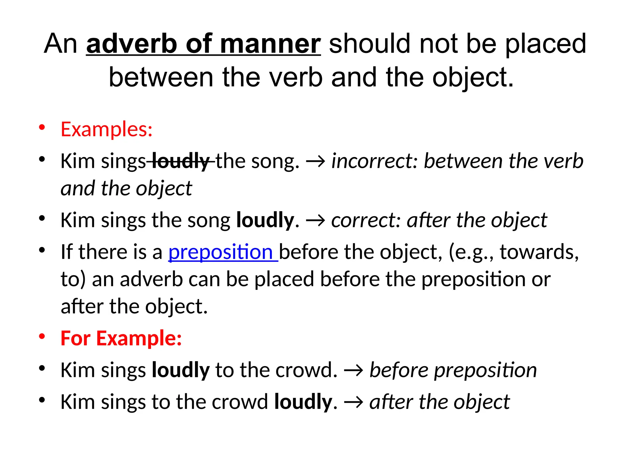 Grammar lesson on Adverb and Its types ( including exercise) | PPT
